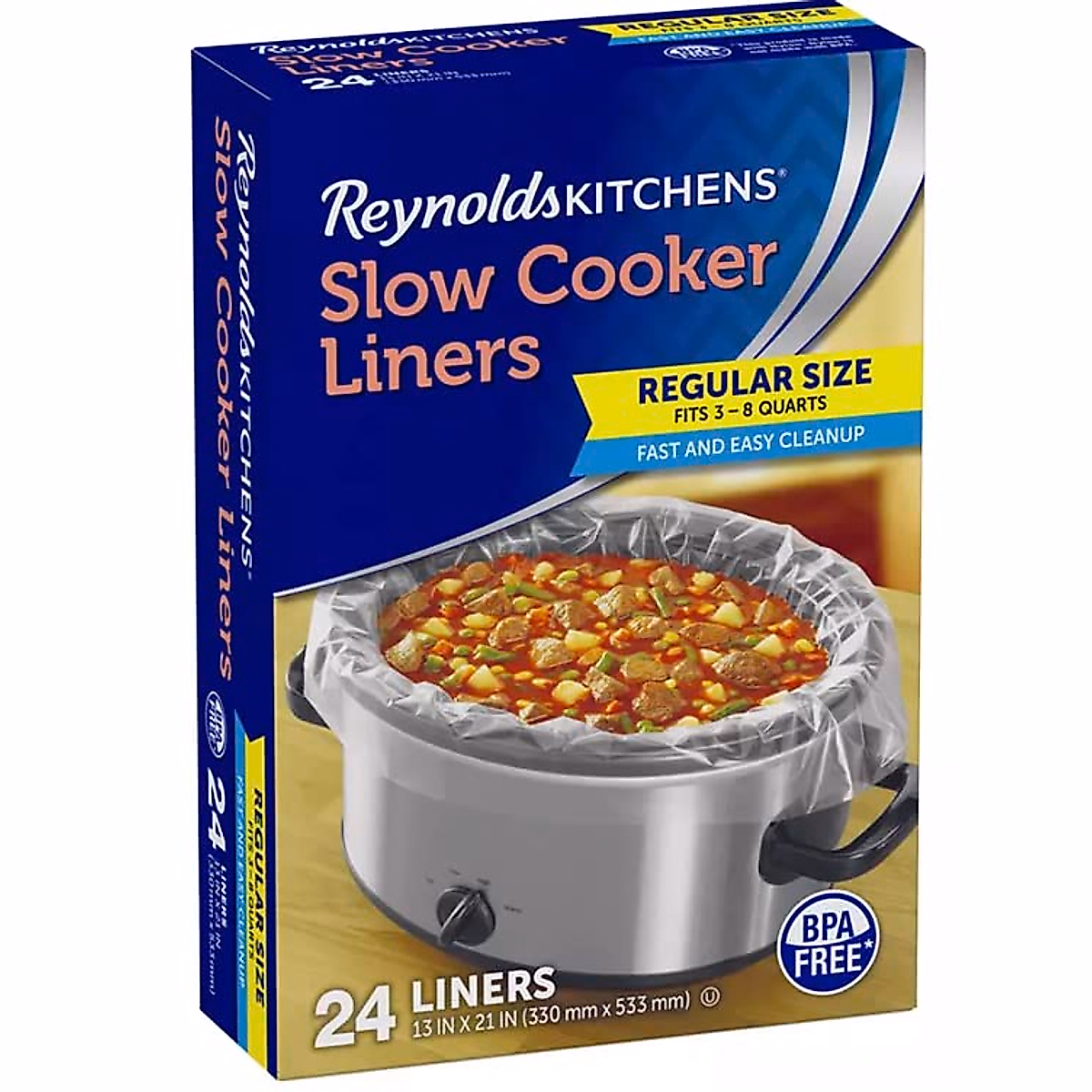 Reynolds Slow Cooker Liners, 24 Pack