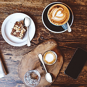 HaWare 12-Piece Demitasse Espresso Spoons, 5.3” Stainless Steel Coffee Spoon, Teaspoons set of 12, Mini Stirring Spoons for Dessert, Sugar, Ice Cream, Soup, Cappuccino, Non-toxic, Dishwasher Safe