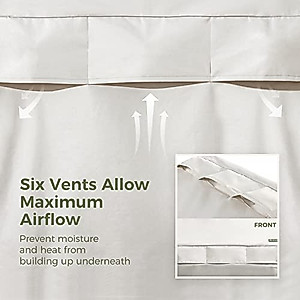 Pinktail 3-Seater Large Patio Sofa Cover, Heavy-Duty Waterproof 600D Oxford Outdoor Furniture Cover for Long Couch Bench All Weather Protection, Light Gray 34''D x 90''W x 32''H