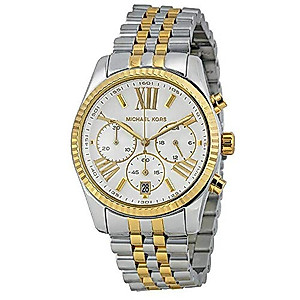 Michael Kors Women's Two Tone Lexington Watch, Silver/Gold, One Size