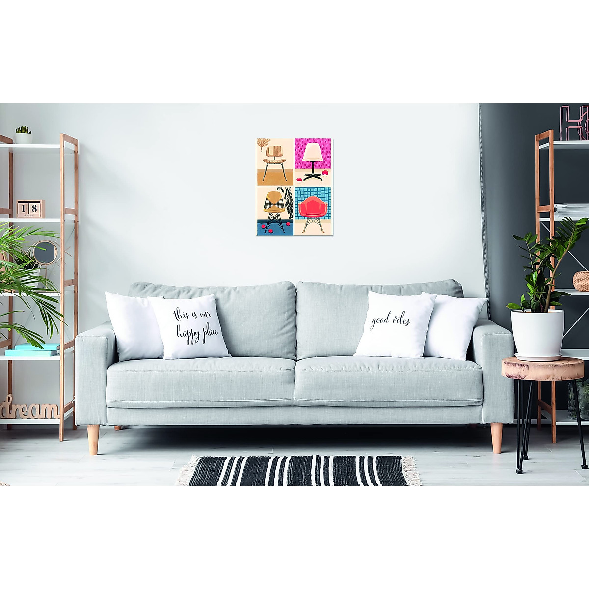 Ravensburger CreArt Eames Take a Seat Paint by Numbers Kit for Adults - Painting Arts and Crafts for Ages 12 and Up