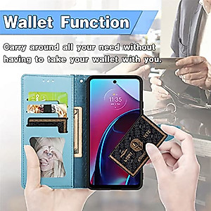 ONV Wallet Case for Oppo Realme C11-1.5M Adjustable Strap Emboss Feather Flip Phone Case Card Slot Magnet Leather Shell Flip Stand Cover for Oppo Realme C11 [MZY] -Blue