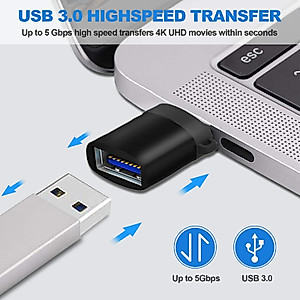 USB Hub with USB C Connector, NexiGo 4-Port 2 ft Slim Ultra USB 3.0 Hub, Thunderbolt 3 to USB 3.0 Adapter (Black), for MacBook, Mac Pro, Mac Mini, iMac, Surface Pro, XPS, PC, Flash Drive, Mobile HDD
