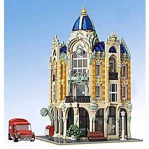 General Jim's Corner Post Office Modular Building Set - 3-Story Design with Post Office, Art School, Pottery Studio, Red Mail Truck & Realistic City Details for Architecture Lovers