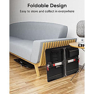 Laptop Desk for Bed with LED Table Lamp, NEARPOW XXL Laptop Bed Tray Desk for Laptop and Writing, Adjustable Bed Table Bed Desk Laptop Stand for Bed or Sofa with Anti-Slip Leather, Removable Stopper