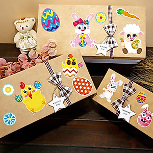 GonLei 24 Sheets Easter Crafts for Kids Ages 3-5,Easter Stickers Make Face,Easter Toddlers Activities Basket Stuffers,Classroom Craft Party Games Favors