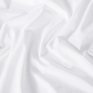 H by Frette Percale Standard Bed Bundle (King) - Luxury All-White Bedding Bundle/Includes Pillowcases, Fitted Sheet, and Duvet Cover