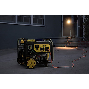 Champion Power Equipment 100891 9375/7500-Watt Dual Fuel Portable Generator, Electric Start