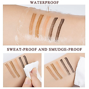 Eyebrow Pen - Upgrade Eyebrow TattooPen, Eyebrow Makeup, Long Lasting, Waterproof and Smudge-proof (Black)