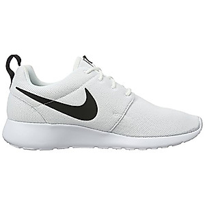 Nike Womens Roshe One Running Shoes (6 B(M) US)(White/White/Black)