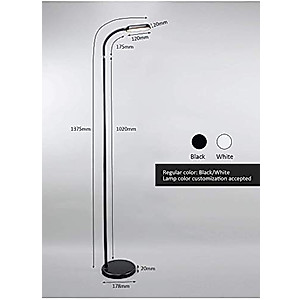 LIGHTACCENTS Lumos Cordless LED Floor Lamp Rechargeable Battery Operated Portable Dimmable Reading Light - Adjustable LED Light - Floor Lamp for Bedrooms- LED Light