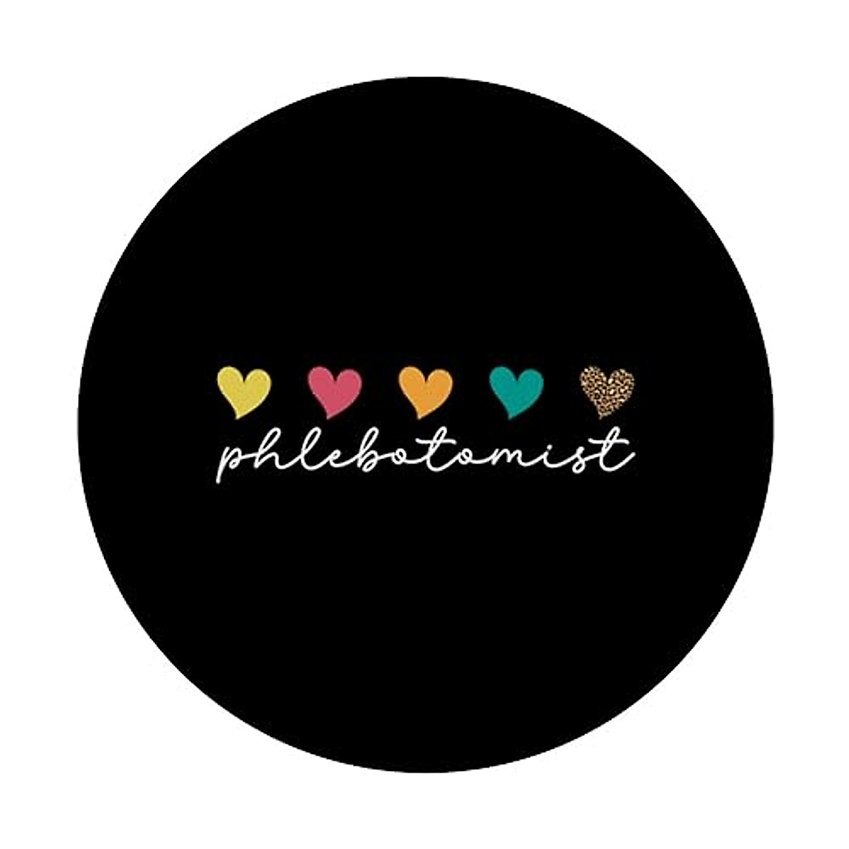 Phlebotomist Hearts Phlebotomy Phlebotomist PopSockets Standard PopGrip