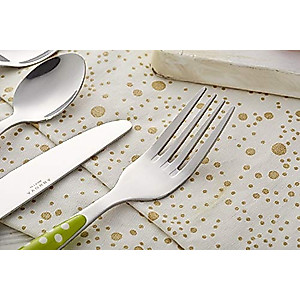 ANNOVA 24PCS Flatware Set - Stainless Steel Silverware/Cutlery with Color Handles - 6 x Dinner Forks, 6 x Dinner Knives, 6 x Dinner Spoons, 6 x Dessert Spoons - Service for 6 (Mix Color)