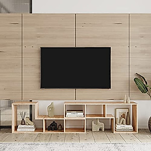 Recaceik Cube Bookshelf 2 Shelf Bookcase L-Shaped TV Console Stand Modern Entertainment Center with Open Storage Shelves for CDs/Movies/Books for Living Room, Bedroom, Home Office