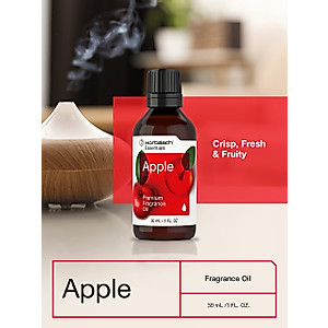 Horbäach Apple Fragrance Oil | 1 Fl Oz (30ml) | Premium Grade | for Diffusers, Candle and Soap Making, DIY Projects & More