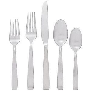 Oneida Everdine Everyday Flatware, 20 Piece, Service for 4, 18/0 Stainless Steel, Silverware Set