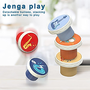 Growinlove Baby Musical Toys for Toddlers Rock Octopus Music Toys, Educational Toys for Baby Toddler, Baby Present Interactive Musicial Toy for 1 2 3Year Old Girls/Boys