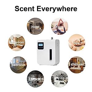 Zinyeme Bluetooth & WiFi Scent Air Machine, Smart Atomizing Essential Oil Diffuser w/Cold-Air Diffusion Technology, Aromatherapy for Home, Office, Large Room, 300 ml, Up to 1500 Sq.Ft