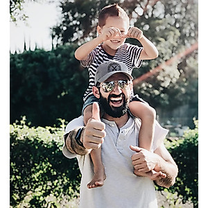 Men's Christian Faith Cross Nails Embroidered Mesh Back Trucker Hat, Heather Grey/White