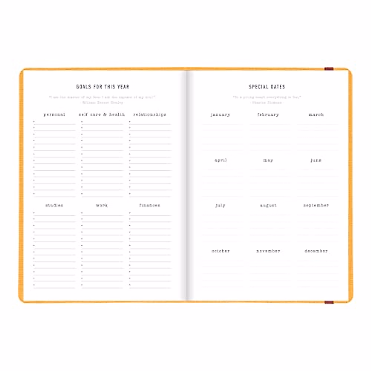 Letts of London Raw Weekly/Monthly Planner, 12 Months, January to December, 2024, Sewn Binding, A5 Size, 8.25" x 5.875", Multilingual, Mustard (C082309-24)