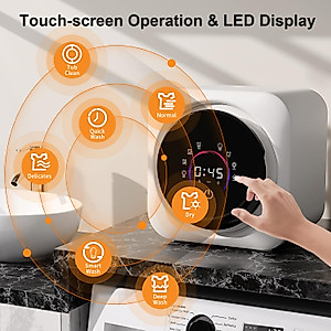 Portable Washing &Dryer Machine, Small Washing Dryer 2 in 1 Cleaning for Underwear Baby Clothes Sock for Apartment RVs Hotels