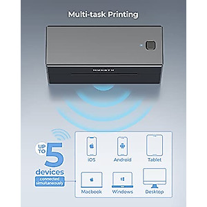 MUNBYN Thermal Direct Shipping Label, Digital Shipping Scale, Wireless Thermal Label Printer