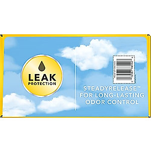 Glad Tall Kitchen Drawstring Trash Bags - Odorshield 13 Gallon White Trash Bag, Febreze Fresh Clean, White, Not Applicable, Febreze - Fresh Clean, 110 Count