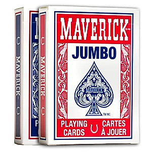Maverick Jumbo 12 Pack Playing Cards , Blue