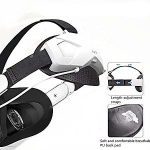 Meta Elite Strap with Battery,Power Bank for Accessories,5000mAh Extend 3hrs Playtime,Fast Charging VR Power,Adjustable Head Strap for Enhanced Support and Comfort in VR