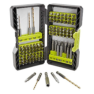 RYOBI A981033QP Titanium Coated Steel Drill and Drive Kit (103-Piece)
