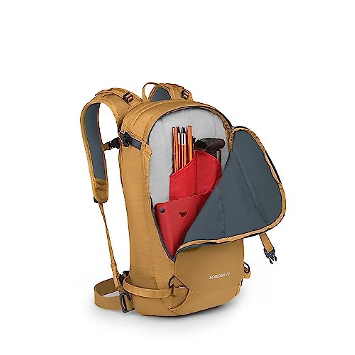 Osprey Soelden 22L Men's Ski and Snowboard Backpack, Artisan Yellow