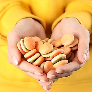 Burger Gummy Bundle. Includes One-5.08 Oz Bag of Spongebob SquarePants Krabby Patty Gummies Plus a Zombibites Fridge Magnet. Krabby Patty Gummies are Fat Free Gummy Candies!