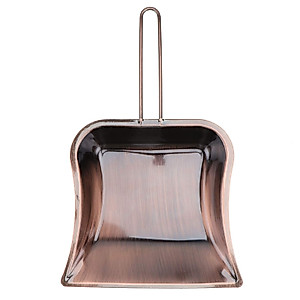 Tofficu Dust Pan Stainless Steel Dustpan Industrial Metal Dust Pan Decorative Dustpan for Household Cleaning Supply Cleaning Sweeping Kitchen
