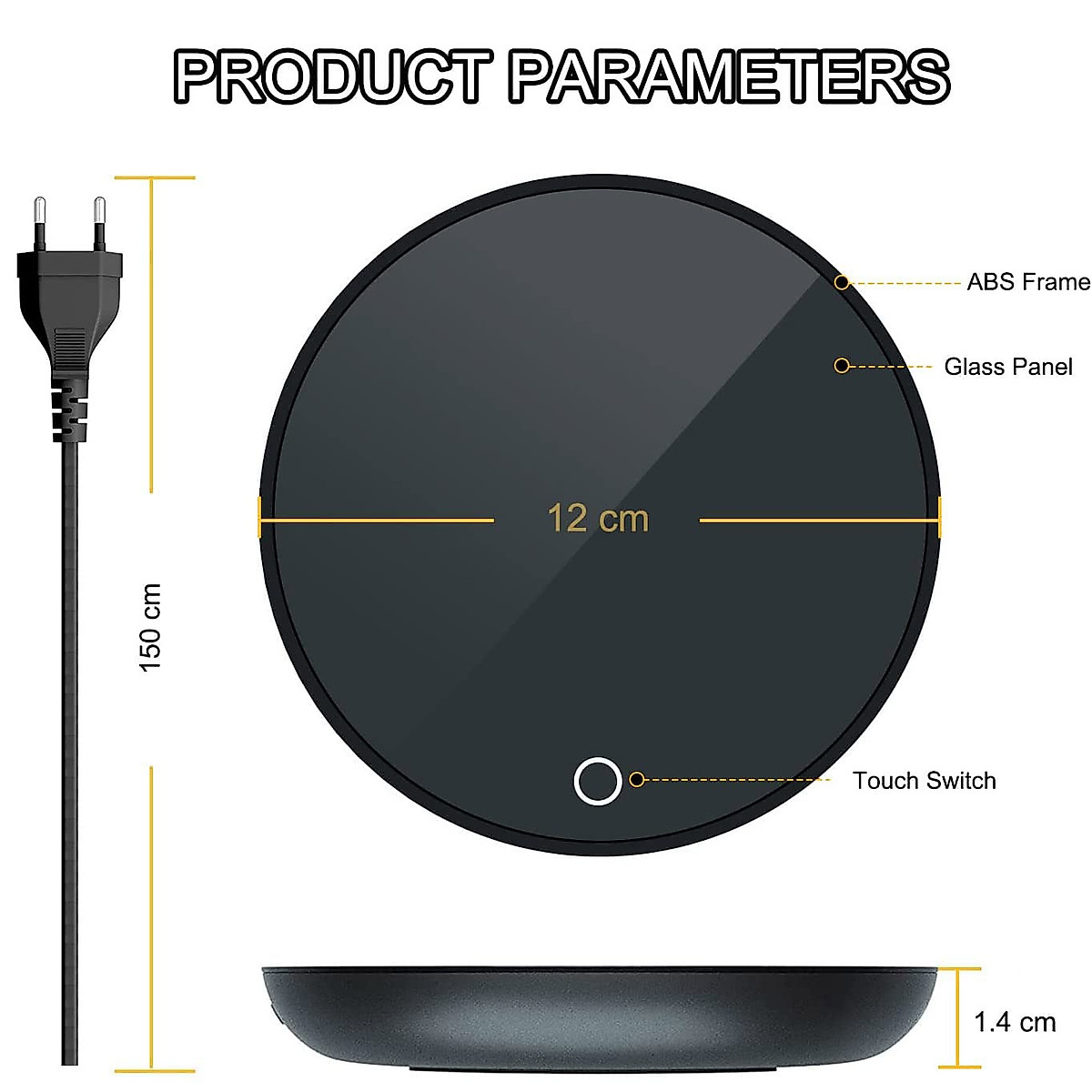 Lesipee Candle Warmer, Electric Coffee Mug Warmer with Auto Shut Off, Mug Warmer for Office Desk, Cup Warmer for Desk Electric Beverage Drink Warmer for Cocoa, Milk, Gifts for Mom