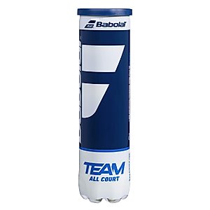 Babolat Team All Court x 4 Balls, Unisex, Adults, Yellow (Black), One Size
