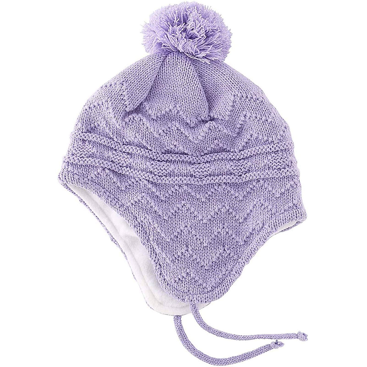 Kids Winter Beanie Hat Mittens Set Warm Fleece Hat Baby Toddler Knitted Hat & Gloves for Boys, Girls