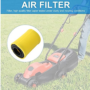 2 Pack 796031 Air Filter Replace for Briggs Stratton 992376 590825 591334 594201 Air Cleaner Cartridge with 797704 Pre Filter Fits Lawn Mower Air Cleaner Element