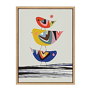 Kate and Laurel Sylvie The Family Tree Framed Canvas Wall Art By Rachel Lee, 18x24 Natural