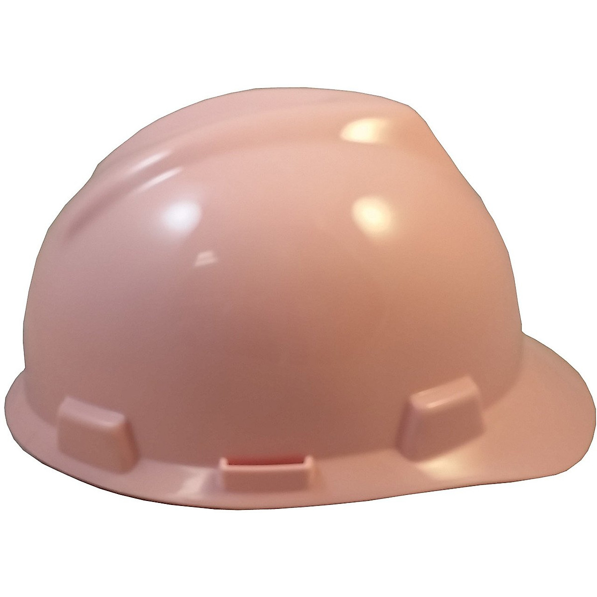 MSA V Cap Style Hard Hats w/FasTrac III Suspensions and Handy Tote Bag - Standard Pink