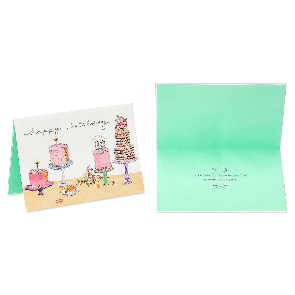 Papyrus Birthday Cards for Her, Cakes (2-Count)
