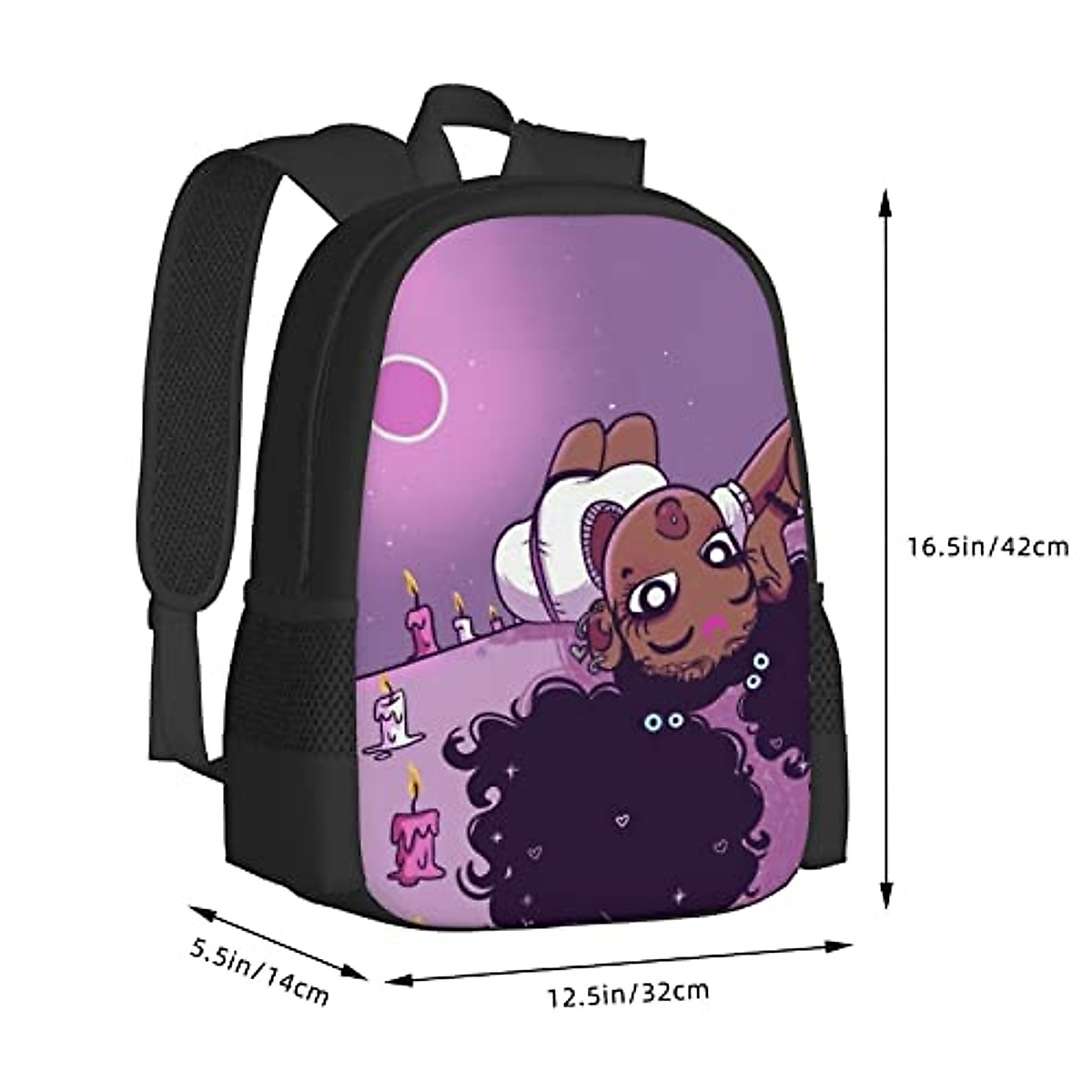 nrseag African American Girl Backpack Black Girl Backpack African Kids Cute Black Girl Bookbag for School Kids Teen Girls