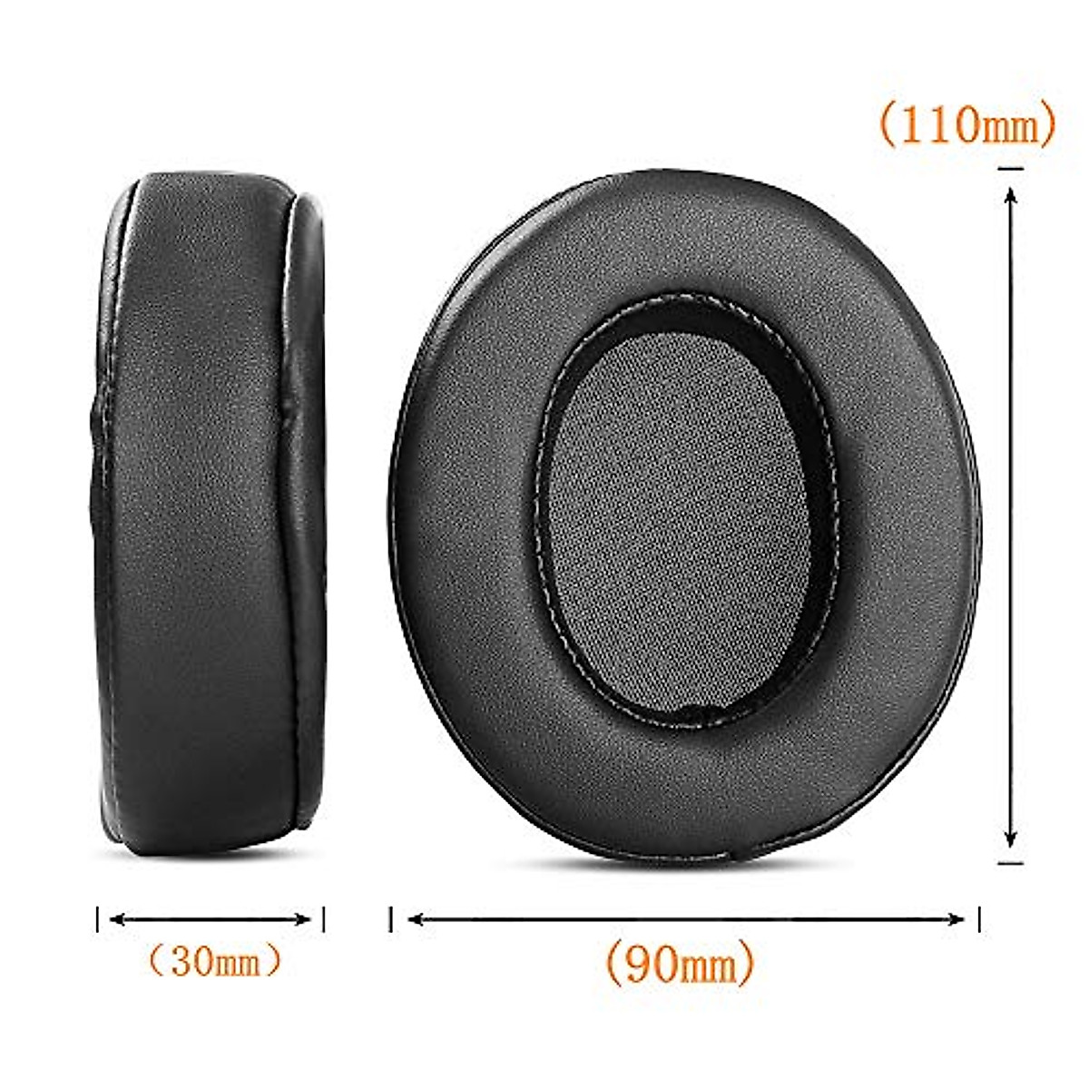 YunYiYi Replacement Upgrade Earpad Cups Cushions Compatible with Samson CH700 Headphones Memory Foam (Protein Leather)
