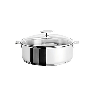 Cristel Casteline Saute Pan, 7 quart, Silver