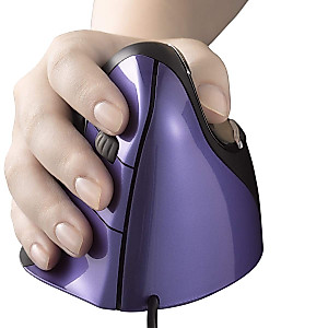 Evoluent VM4S VerticalMouse 4 Right Hand Ergonomic Mouse with Wired USB Connection (Small Size)