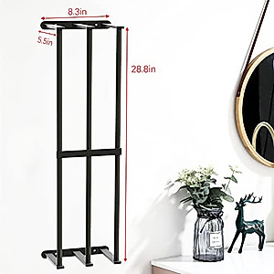 2022 Towel Rack for Bathroom, Bath Towels Storage Holder Wall Mounted, Modern Rolled Folded Towels Organizer, Bathroom Organization, Stainless Steel Metal Washcloths Towels Vertical Shelf (Black)