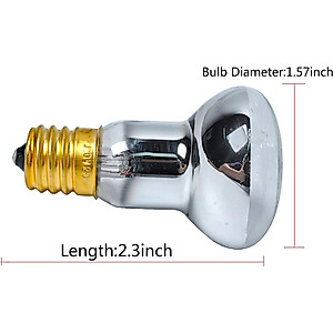 Upgraded Light Bulbs for Lava Lamps 25W 4 Pack Used in Light Bulb Bedroom and Office, 120v 25watt R12 R39 E17 Reflector Bulbs