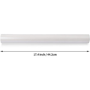 CAMKUZON White Wrapping Paper for Wedding, Baby Shower, Christmas, Holiday, Birthday, Mother's Day - Solid Color Pearly White Gift Wrap Paper Roll - 17.4 Inch X 33 Feet