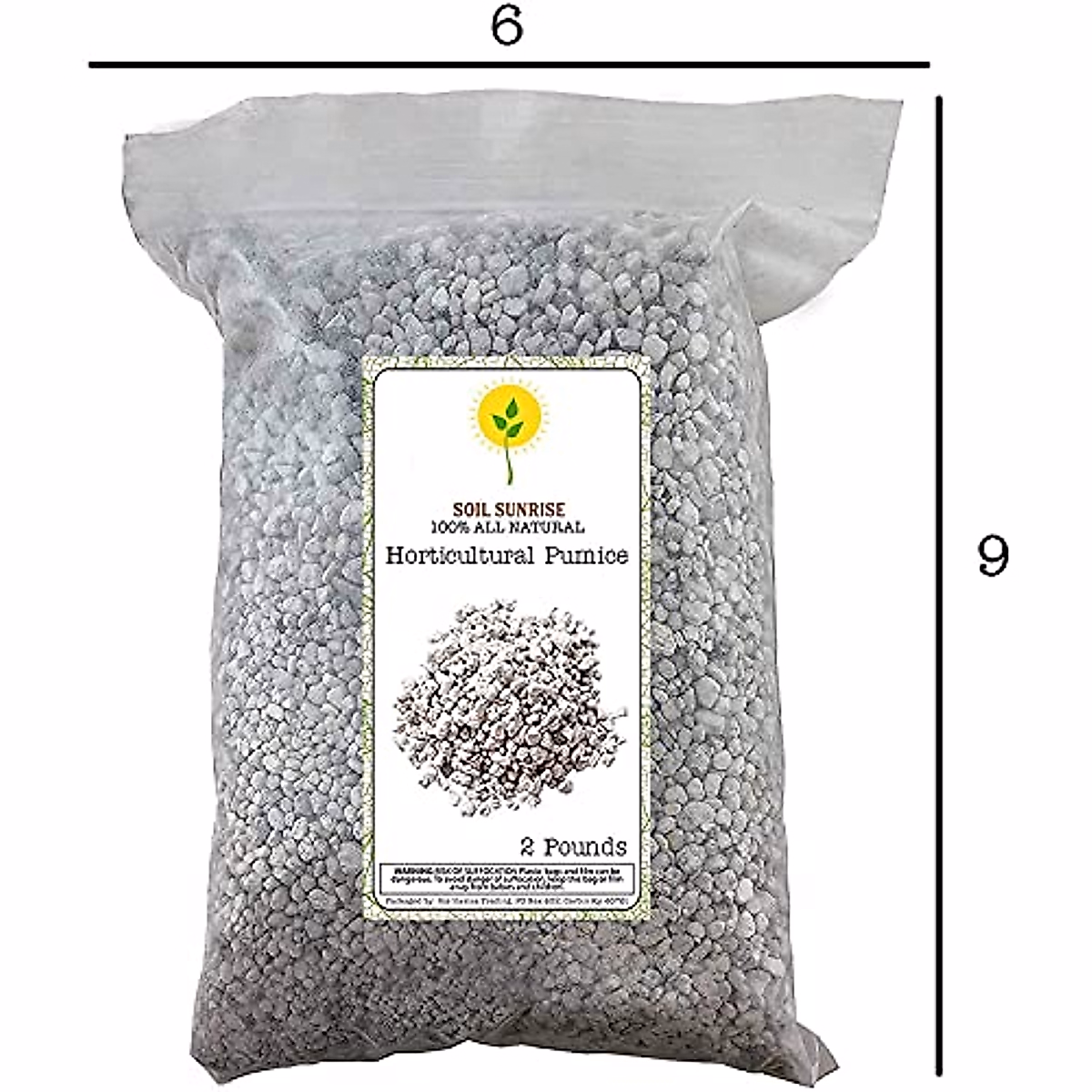 Horticultural Bonsai Pumice Soil Amendment for Bonsai and Cactus Plants-Parent (2 LB)