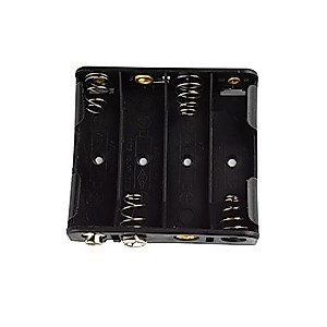 4 x 1.5V (6V) AA Battery Holder 9V I Type Snap Connector Plastic Housing （3+3） Pcs