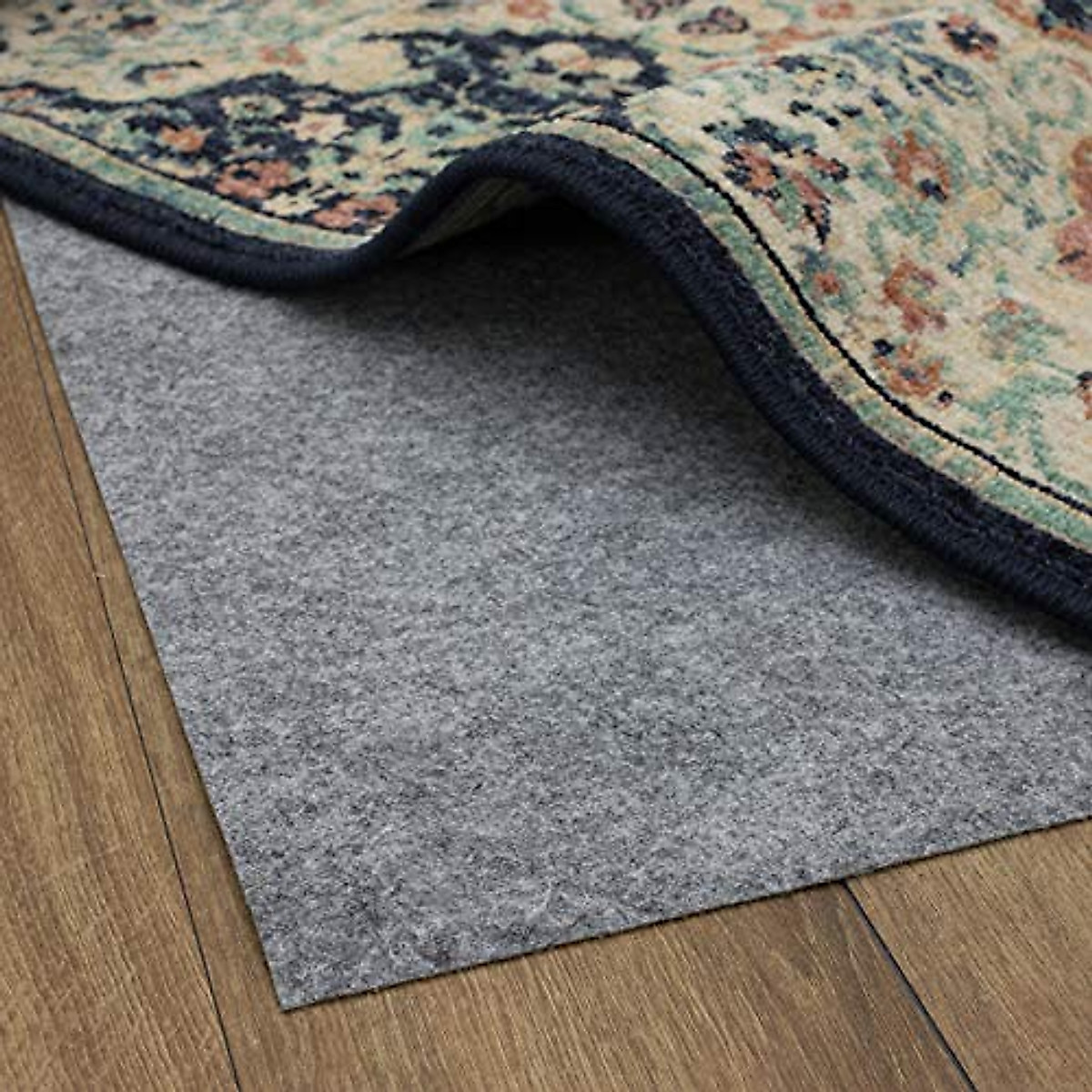 Mohawk Home 2 x 3 1/8 Low Profile Non Slip Rug Pad Felt + Rubber Gripper, Great For High Traffic Areas -Safe For All Floors